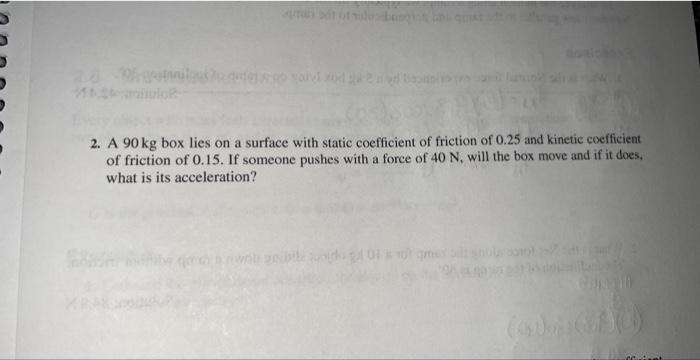 Solved 3. Find the Normal force and the acceleration | Chegg.com