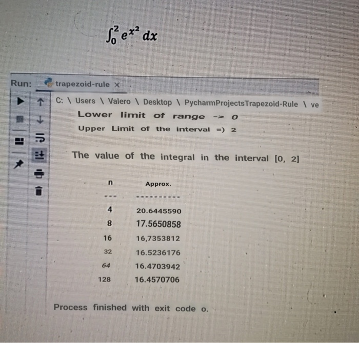 Solved 3) Modifying the trapezoid-rule.py program, implement | Chegg.com