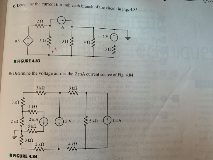Solved 05. Determine the current through each branch of the | Chegg.com