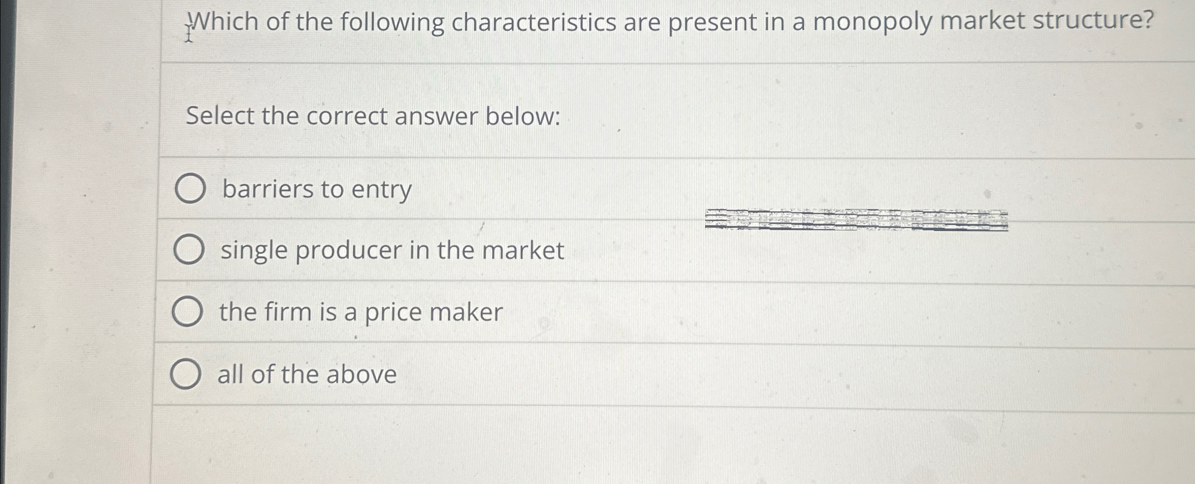 Solved Which of the following characteristics are present in | Chegg.com