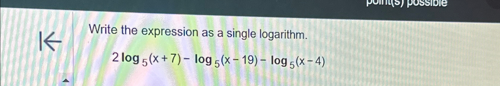 Solved Write the expression as a single | Chegg.com