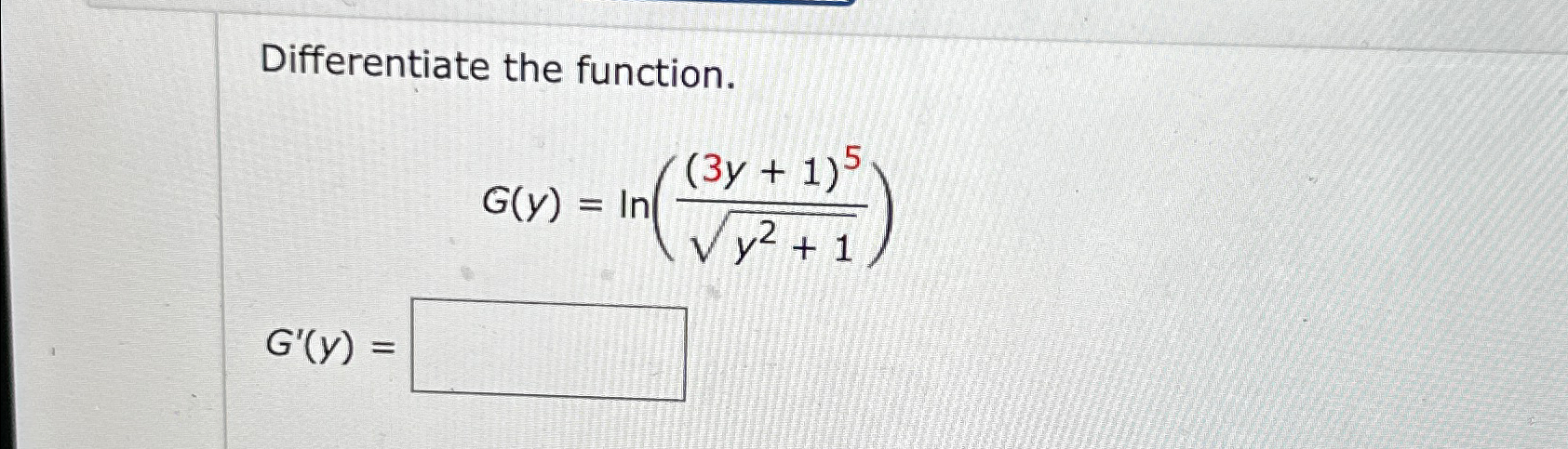 Solved Differentiate the | Chegg.com Solved Differentiate the | Chegg.com