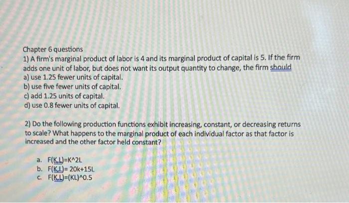 Solved Chapter 3 questions 1. Which assumption about | Chegg.com