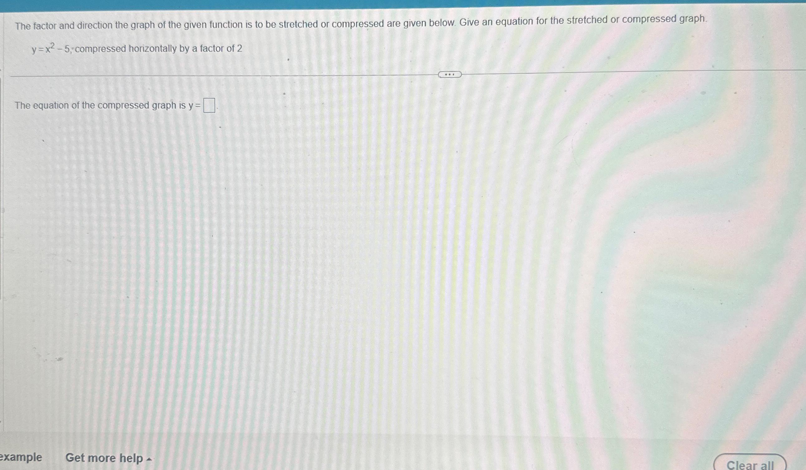 Solved The factor and direction the graph of the given | Chegg.com