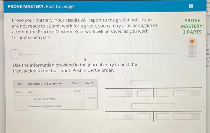 Solved Prove your mastery! Your results will report to the | Chegg.com