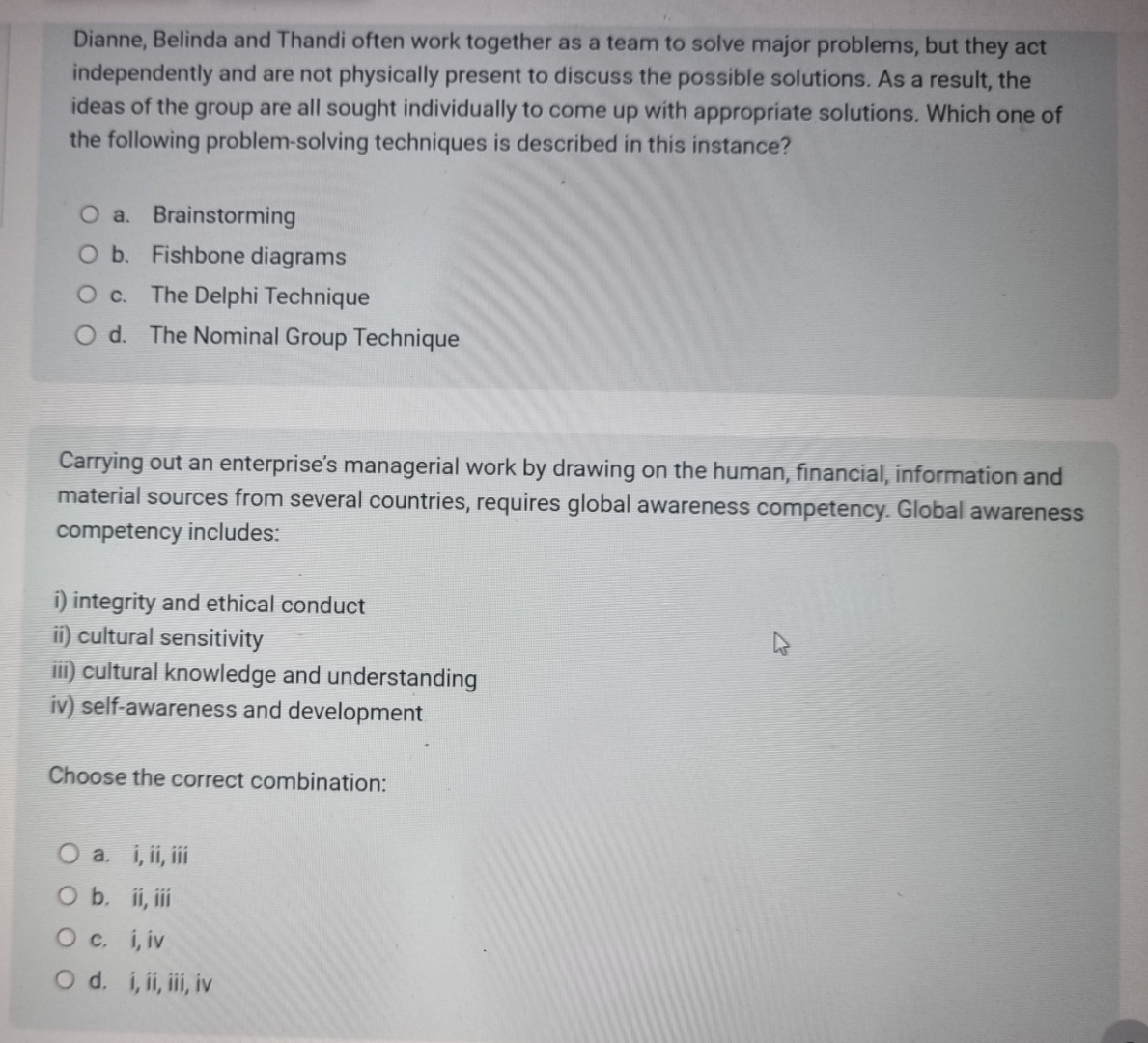 Solved Dianne, Belinda and Thandi often work together as a | Chegg.com