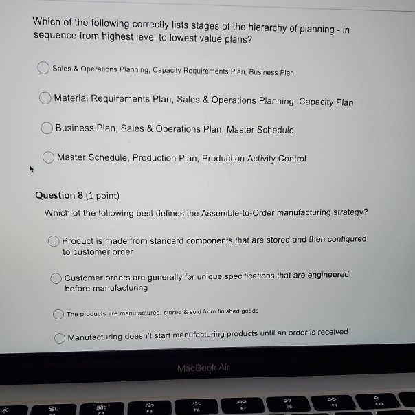 Solved Which of the following correctly lists stages of the | Chegg.com