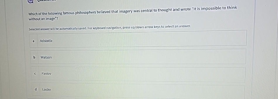 Solved Which of the following famous philosophers believed | Chegg.com