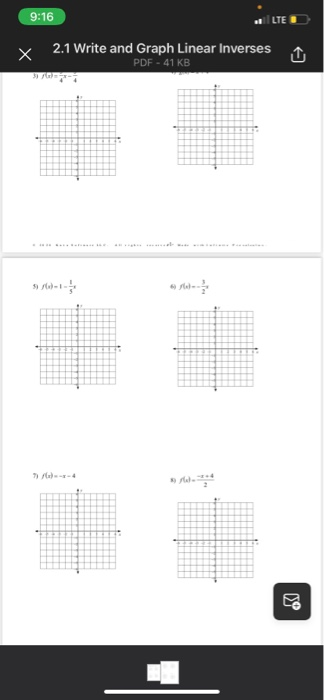 Solved find the inverse of each function. then graph the | Chegg.com