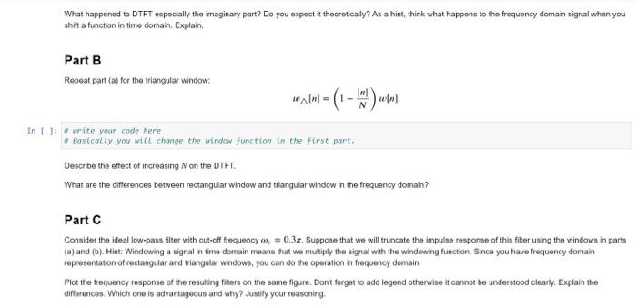 Solved 1. Plot the DTFT (at least 612 points) of the | Chegg.com
