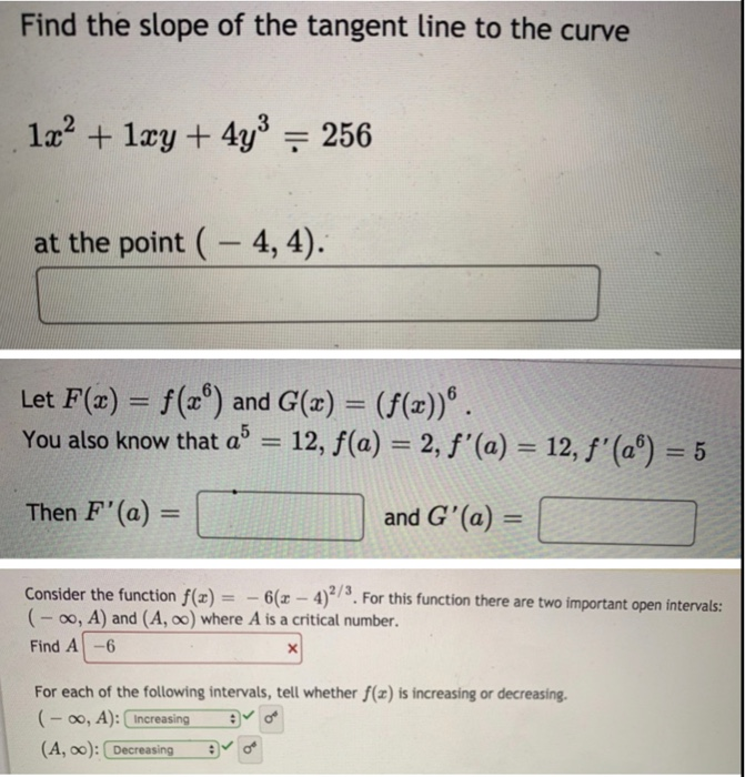 Solved Find the slope of the tangent line to the curve 1x2 + | Chegg.com