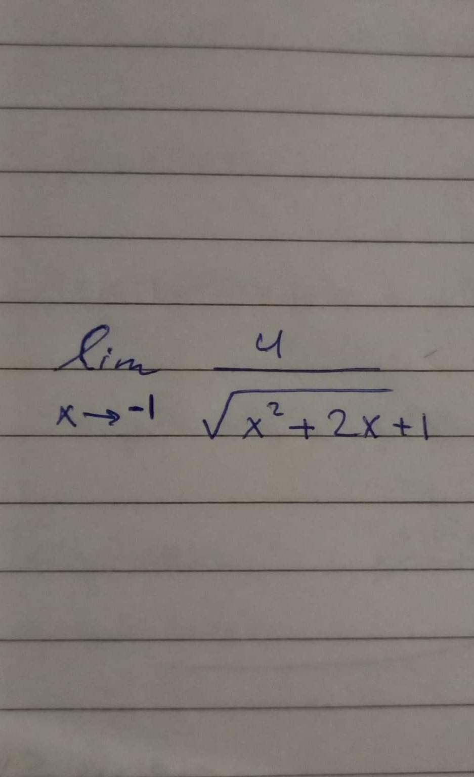 Solved limx→−1x2+2x+14 | Chegg.com
