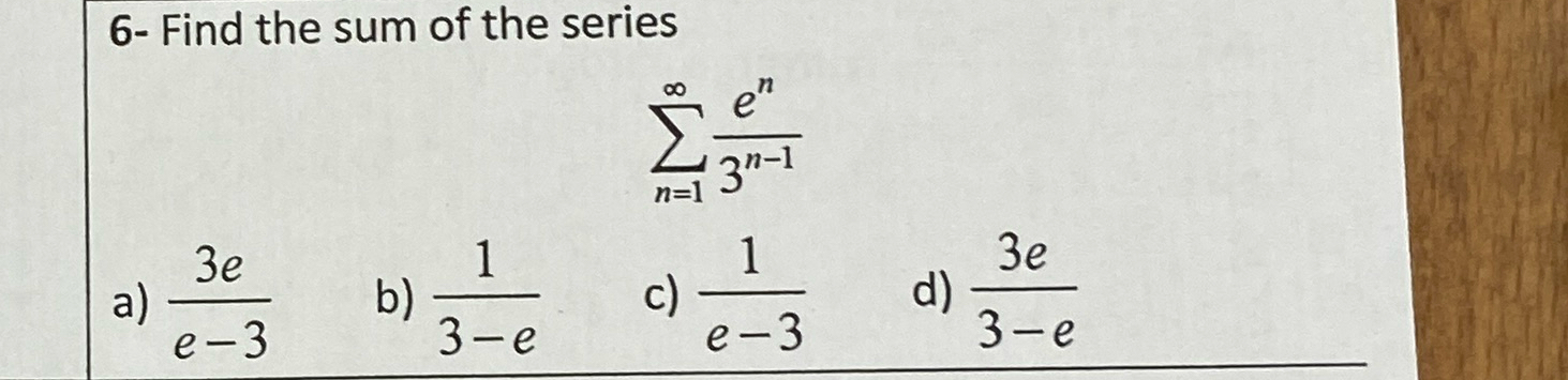 Solved 6 ﻿find The Sum Of The