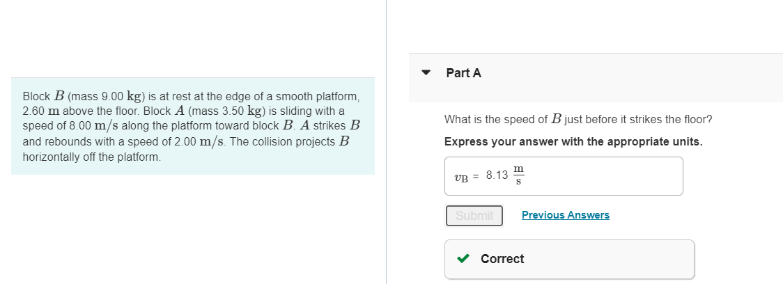 Solved Block B (mass 9.00kg ) ﻿is at rest at the edge of a | Chegg.com