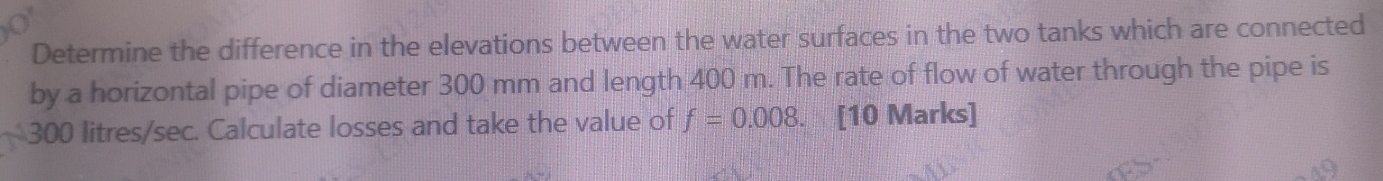 Solved Determine the difference in the elevations between | Chegg.com