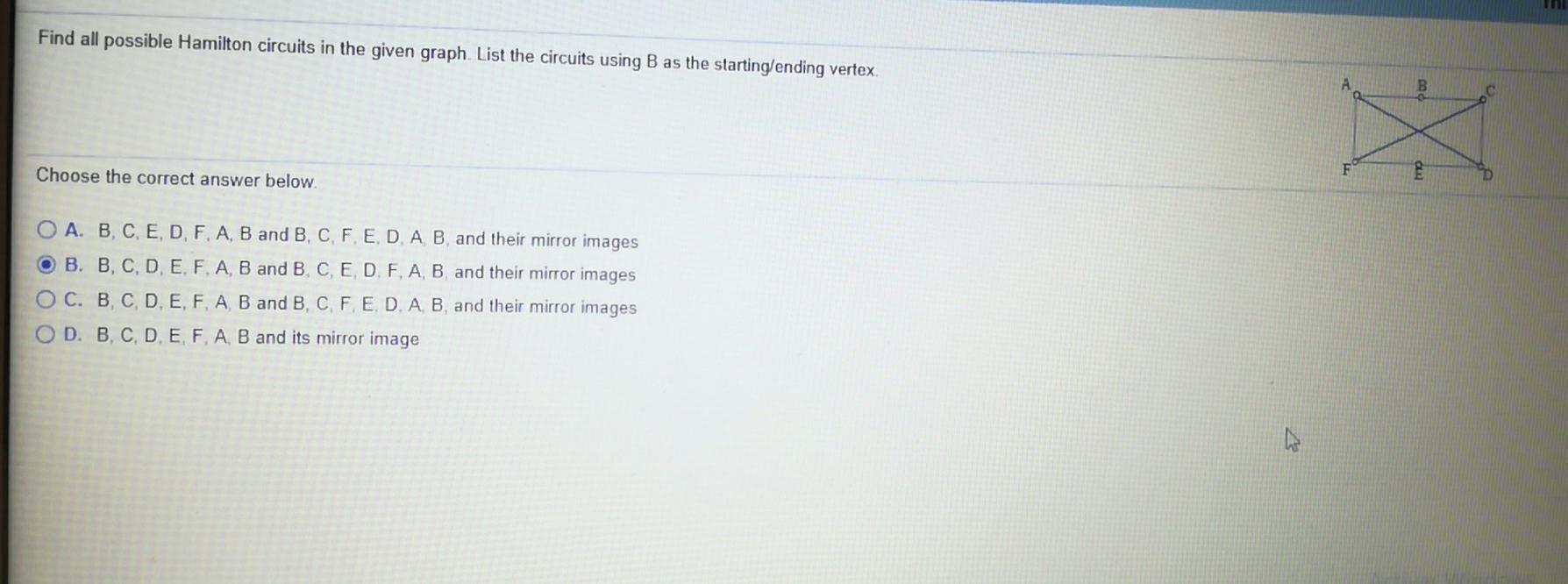 Solved Find all possible Hamilton circuits in the given | Chegg.com