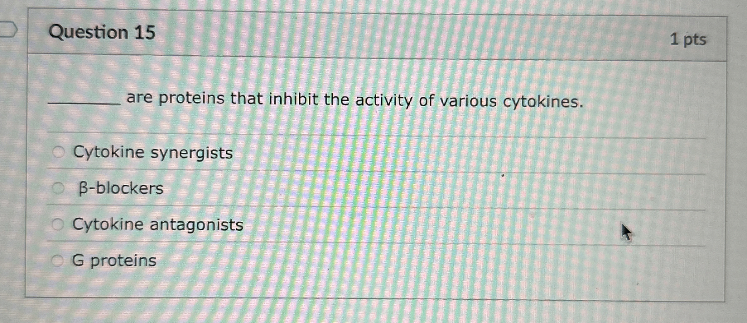 Solved Question 151 ﻿ptsare proteins that inhibit the | Chegg.com