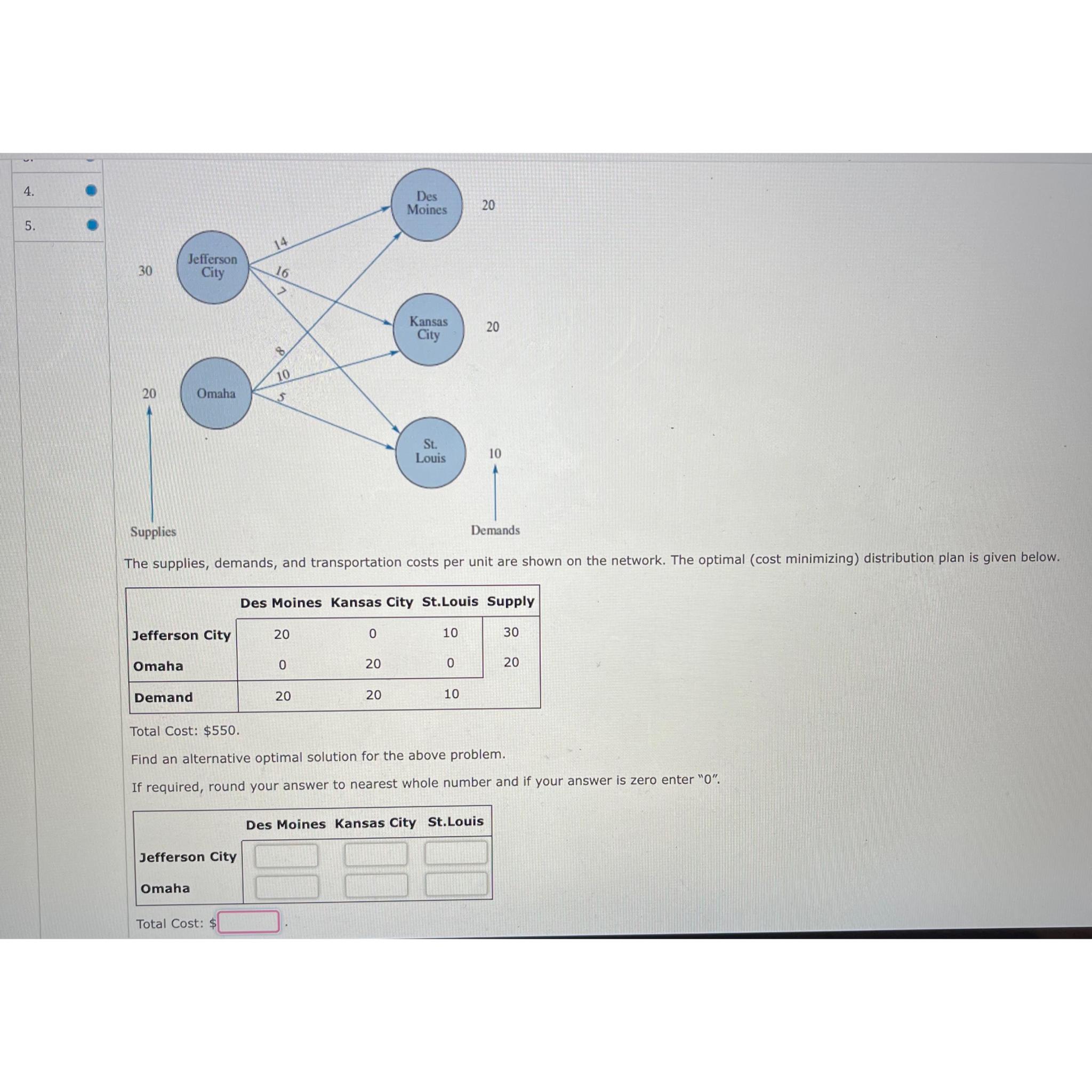 Solved Consider the following network representation of a | Chegg.com