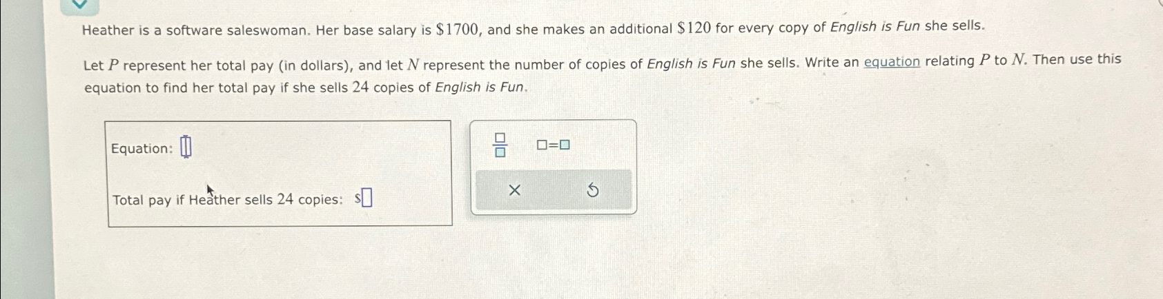 Solved Heather is a software saleswoman. Her base salary is | Chegg.com