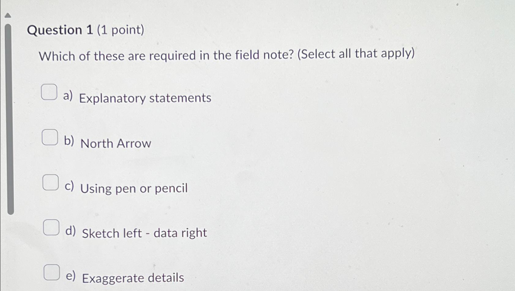 Solved Question 1 (1 ﻿point)Which of these are required in | Chegg.com