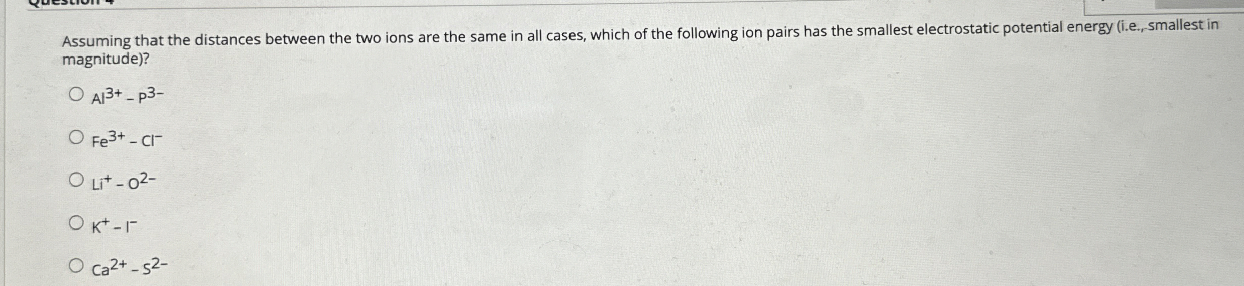 Assuming that the distances between the two ions are | Chegg.com