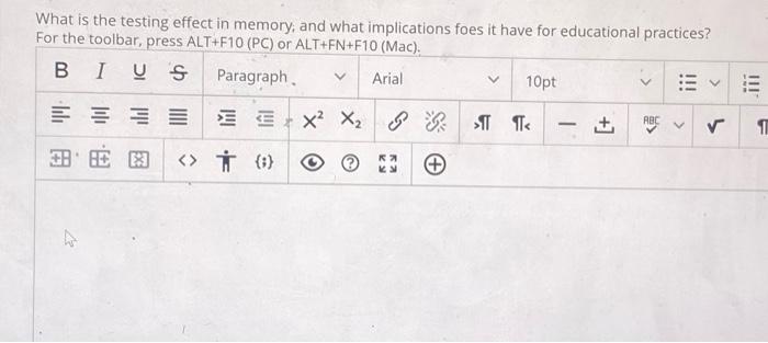 Solved What is the testing effect in memory; and what | Chegg.com