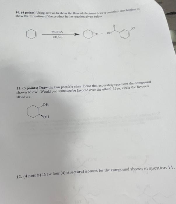 Solved 10. (4 points) Using arrows to show the flow or | Chegg.com
