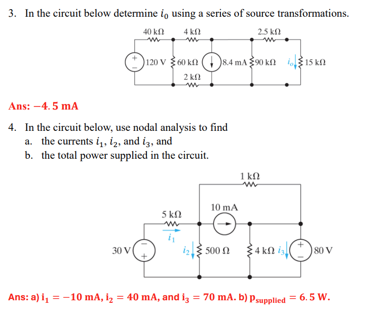 Solved For the circuit shown below, find I and vab.In the | Chegg.com