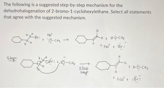 Solved The following is a suggested step-by-step mechanism | Chegg.com