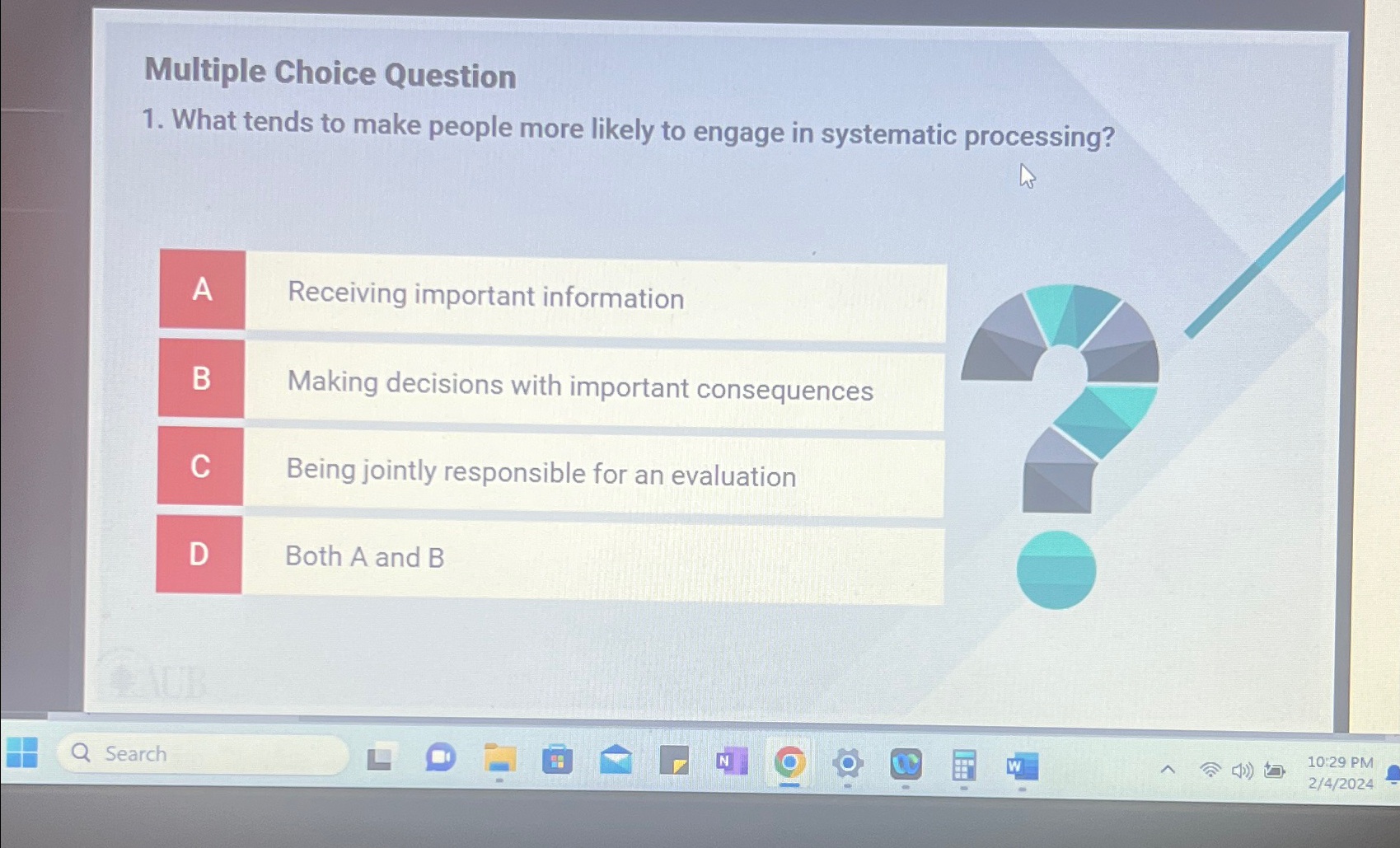 Solved Multiple Choice QuestionWhat tends to make people | Chegg.com