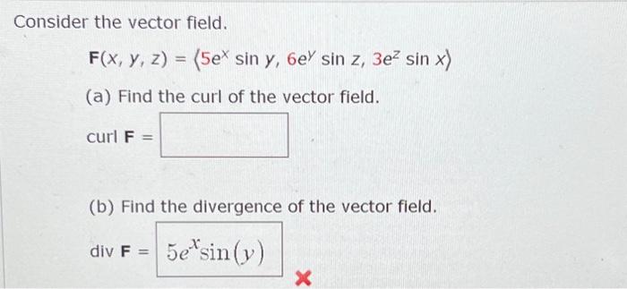 Solved Consider the vector field. | Chegg.com