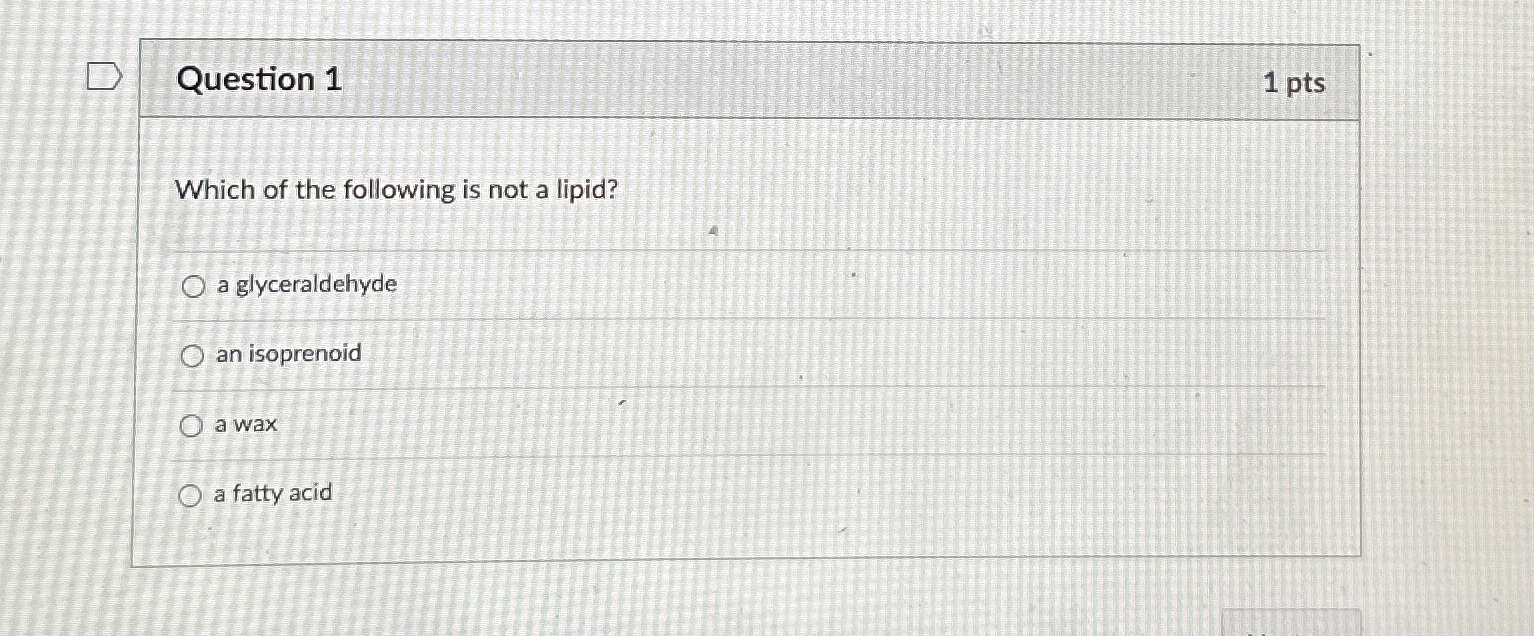 Solved Question 11 ﻿ptsWhich of the following is not a | Chegg.com