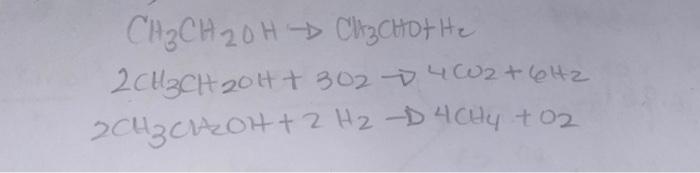 Solved When ethanol is dehydrogenated in the presence of air | Chegg.com