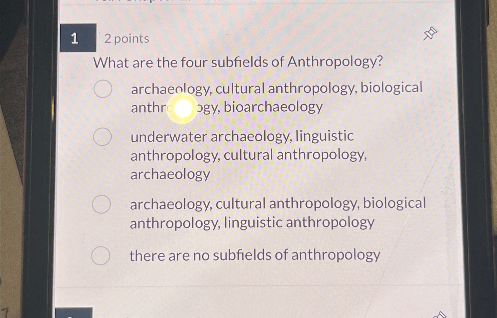 Solved 12 ﻿pointsWhat are the four subfields of | Chegg.com