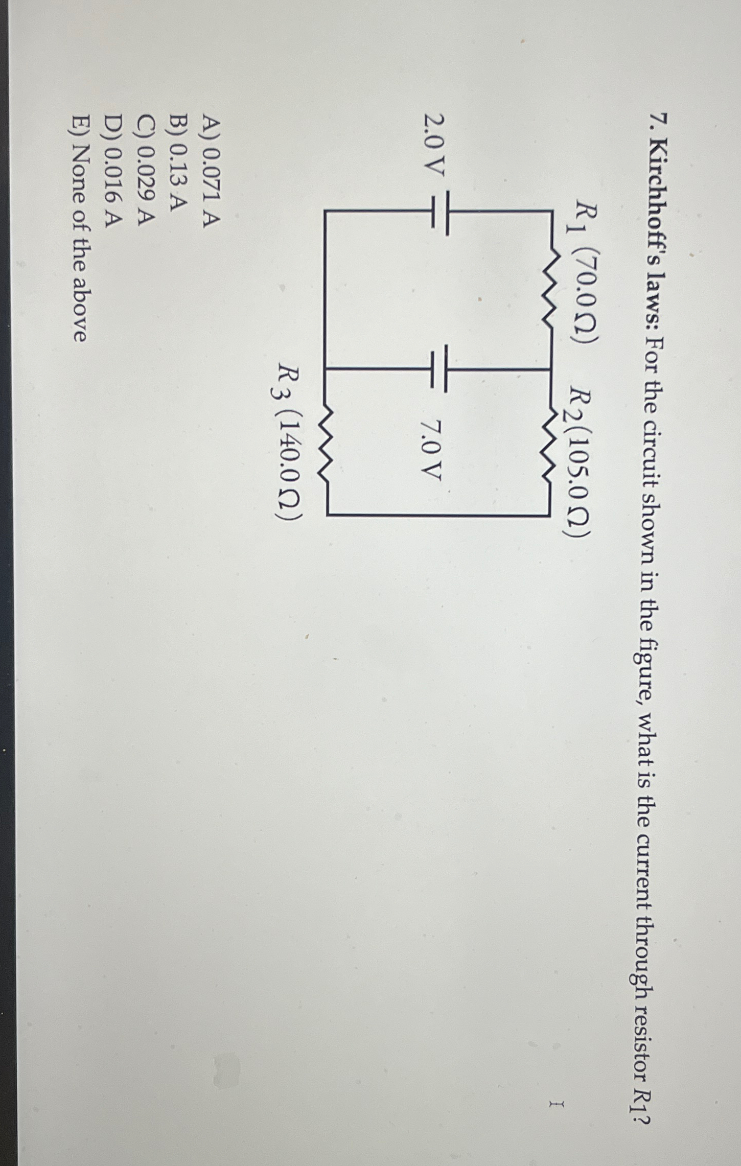 Solved Kirchhoff's laws: For the circuit shown in the | Chegg.com