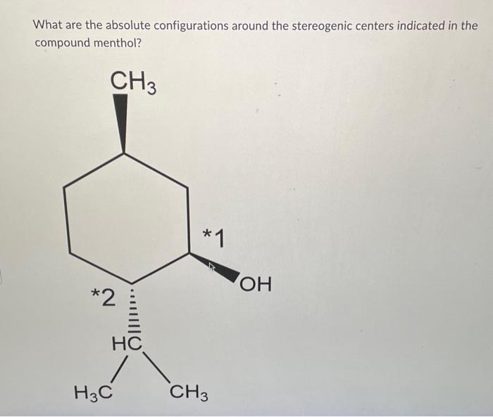 Solved What are the absolute configurations around the | Chegg.com