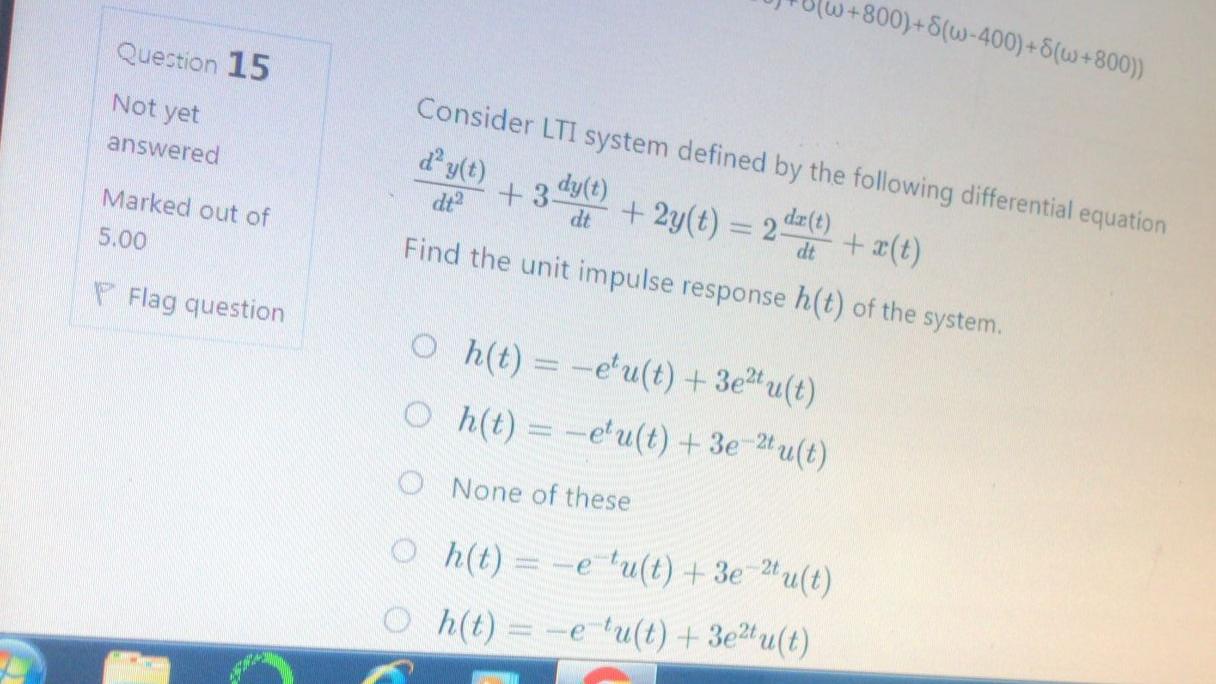 Solved Question 15 Not yet answered Marked out of Consider | Chegg.com