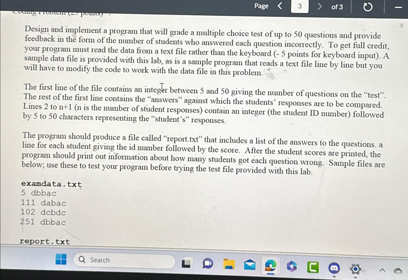Solved WRITE THIS CODE IN C Design and implement a program | Chegg.com