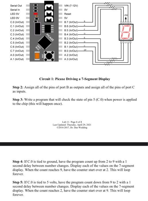 Solved Step 2: Assign all of the pins of port B as outputs | Chegg.com Solved Step 2: Assign all of the pins of port B as outputs | Chegg.com
