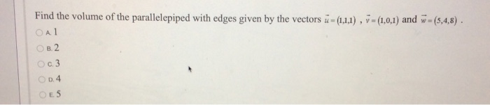 Solved If u = (1,-1) and v = (2,1) , find 2ū–37 O A. (8,1) O | Chegg.com