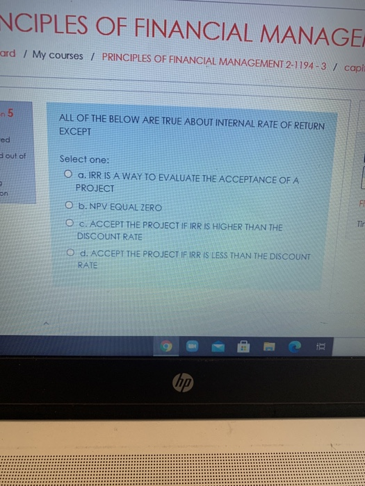 Solved NCIPLES OF FINANCIAL MANAGE, ard / My courses / | Chegg.com