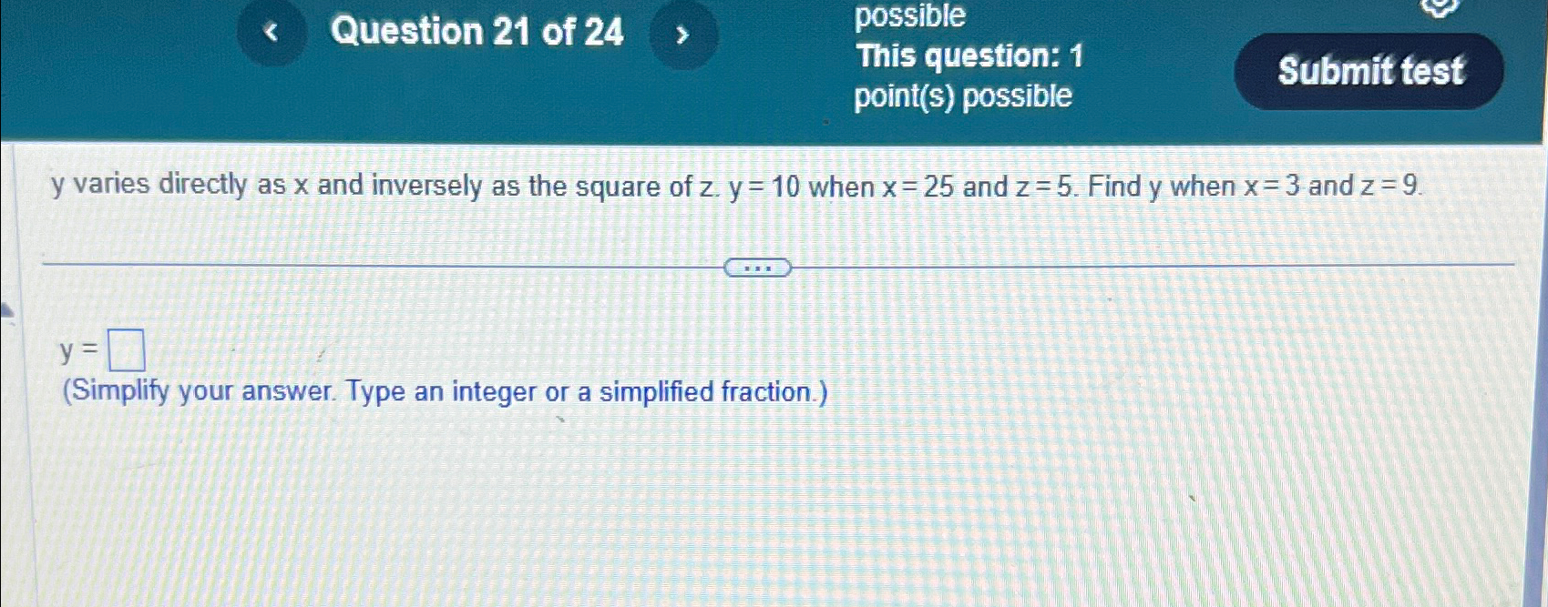 Solved Question 21 ﻿of 24possibleThis question: 1point(s) | Chegg.com