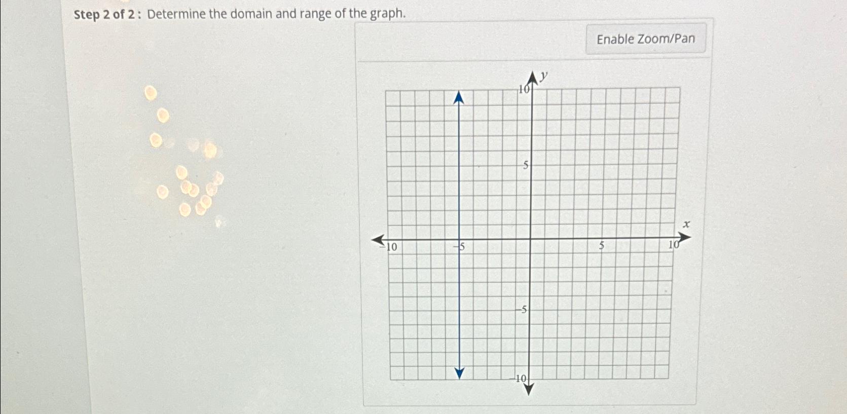Solved Determine the domain and range of the graph. | Chegg.com