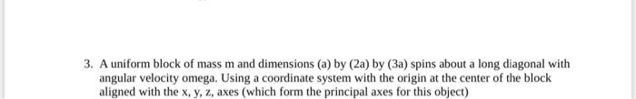 Solved use problem 3 to answer Problem 1 .. ANSWER ALL PARTS | Chegg.com