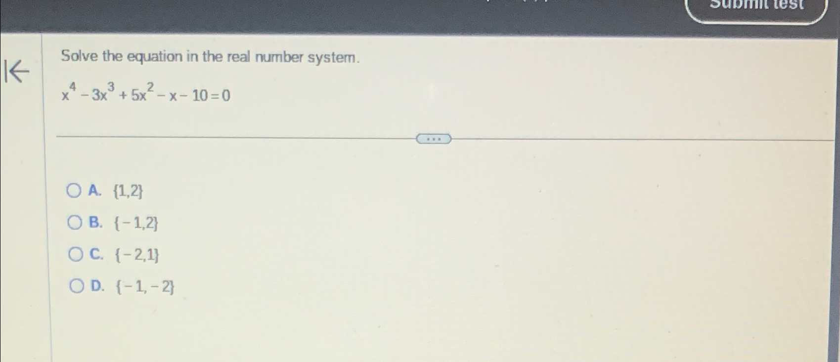 Solved Solve the equation in the real number | Chegg.com
