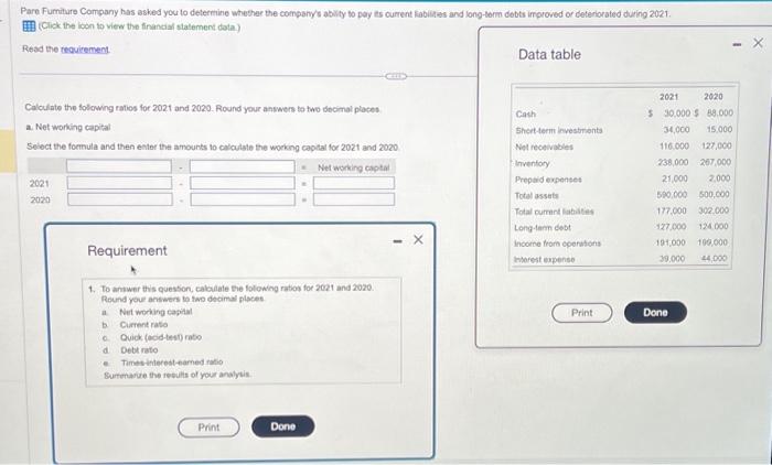 Solved Resd the requirement. Data table Calculate the | Chegg.com