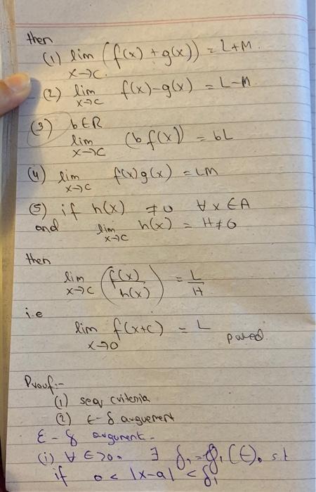 Solved its from real analysis kindly proof the remaining 2-5 | Chegg.com