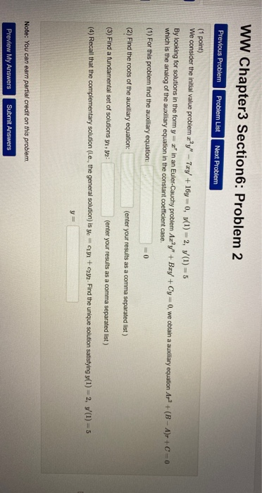 Solved WW Chapter3 Section 6: Problem 2 Previous Problem | Chegg.com