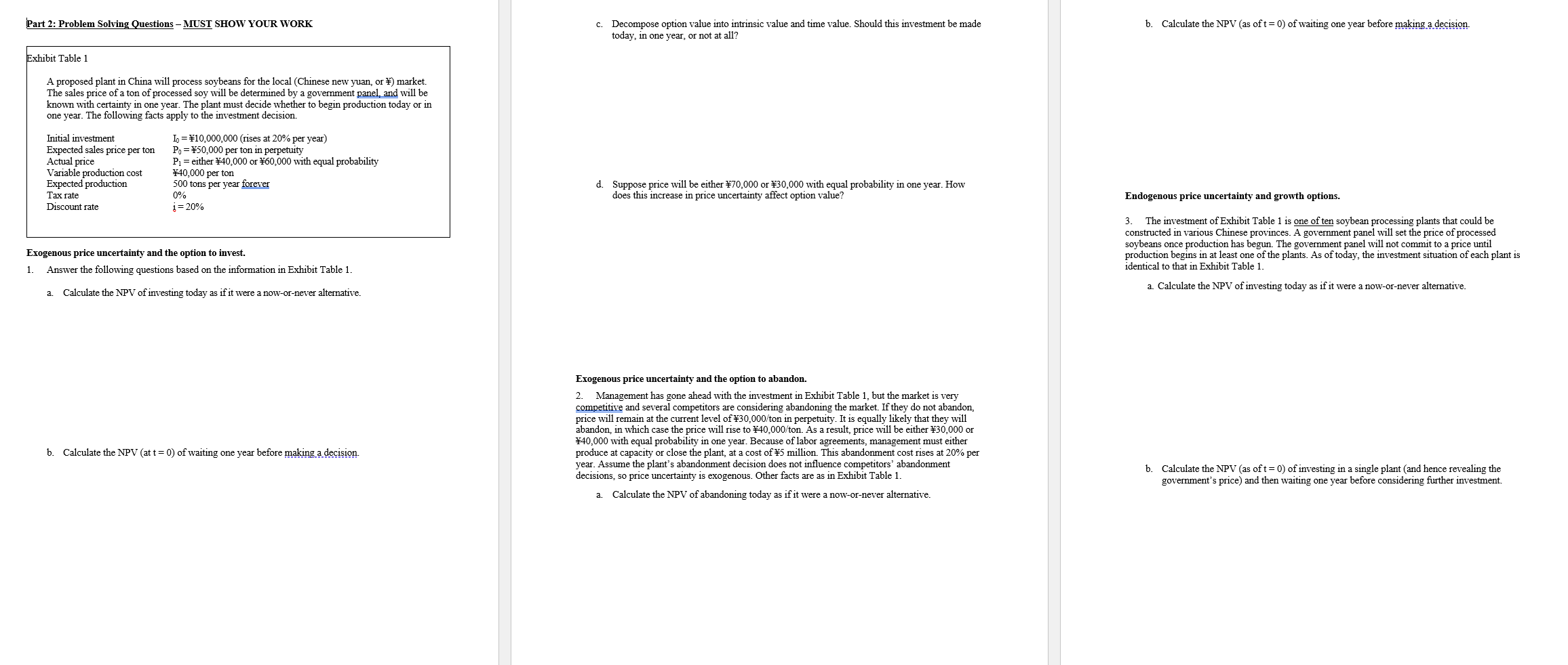 Solved Part 2: Problem Solving Questions - ﻿MUST SHOW YOUR | Chegg.com