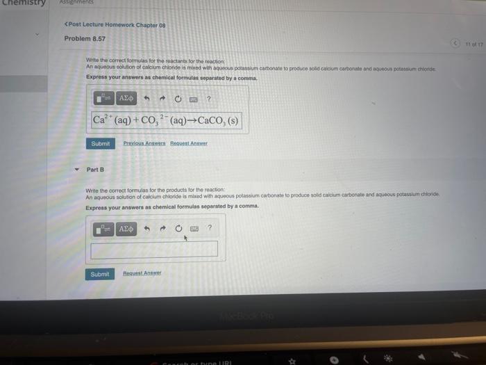 Solved emistry Assignments | Chegg.com